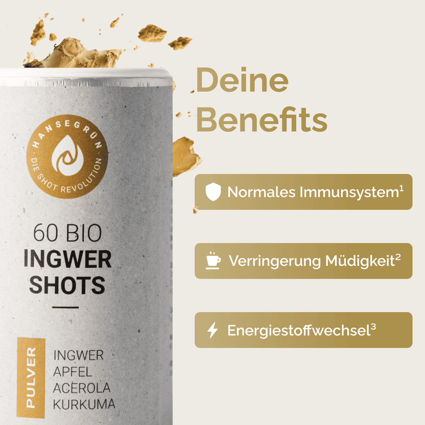Bio Ingwer Shots von Hansegrün - Ingwer Shots einfach selbermachen 🔥
