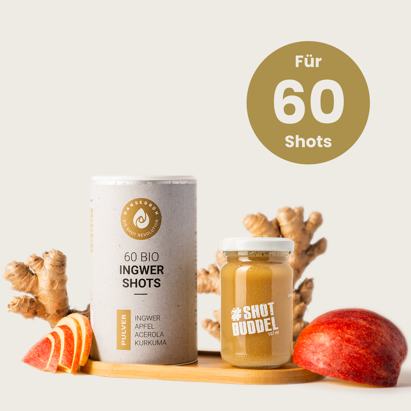 Bio Ingwer Shots von Hansegrün - Ingwer Shots einfach selbermachen 🔥