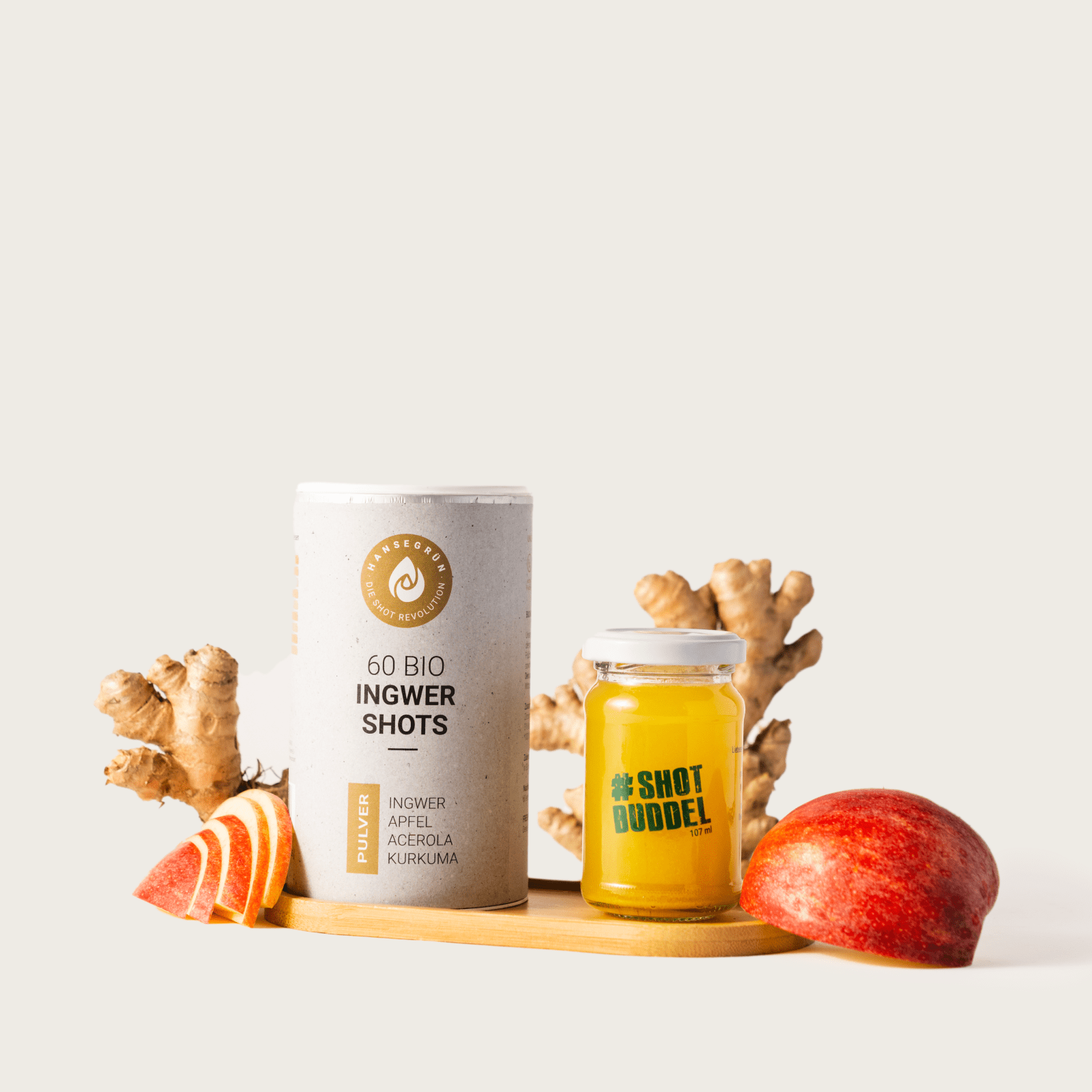 Bio Ingwer Shots von Hansegrün - Ingwer Shots einfach selbermachen 🔥